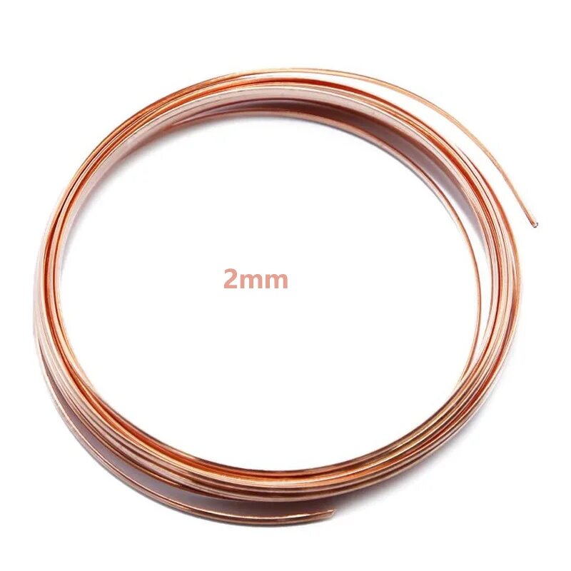Медная проволока 2mm, 5 метров, цвет 2mm