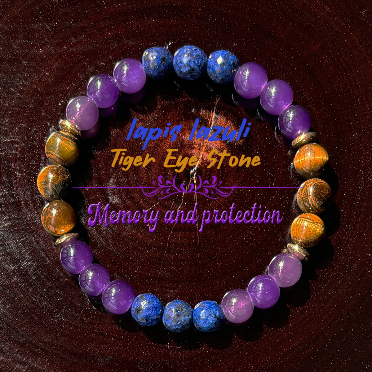 YM Mall Браслеты из бусин Натуральные камни Ручная работа Энергия