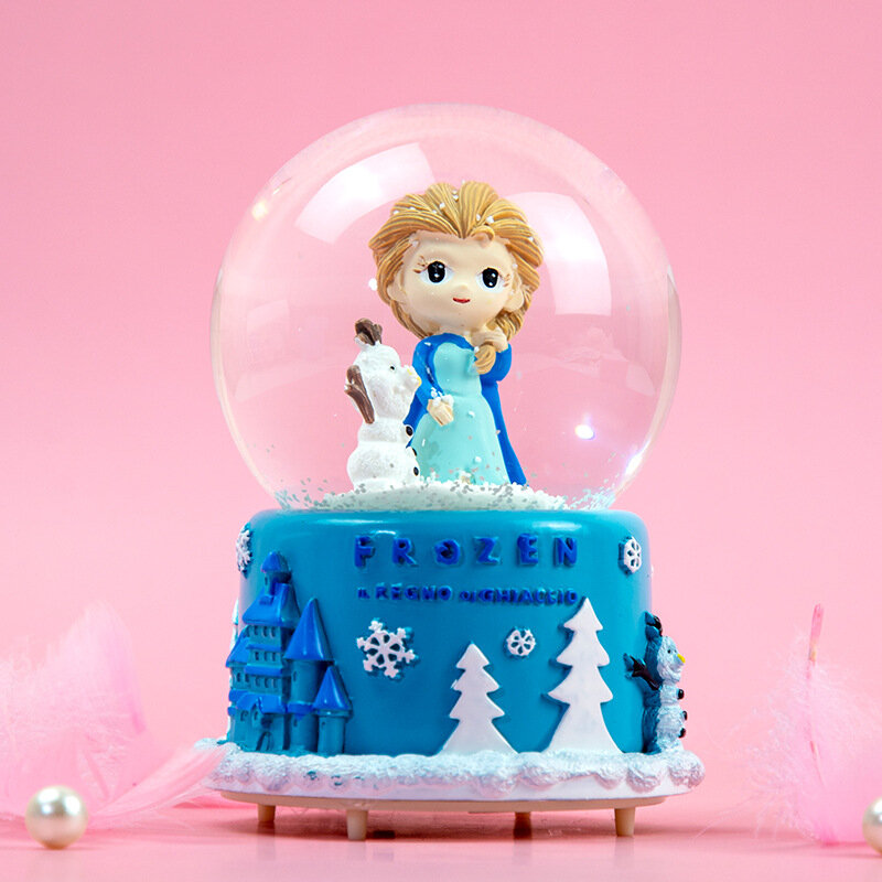 Креативный музыкальный шар с кристаллами, фонарь, снежинка, водяной шар, подарок на день рождения для девочки, сувенир, украшение, оптовая фабрика