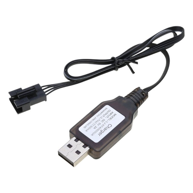 USB-кабель для зарядки литиевых батарей 7,4 В SM4P для радиоуправляемых автомобилей DE36W DE65 HM202 EC08 EC16