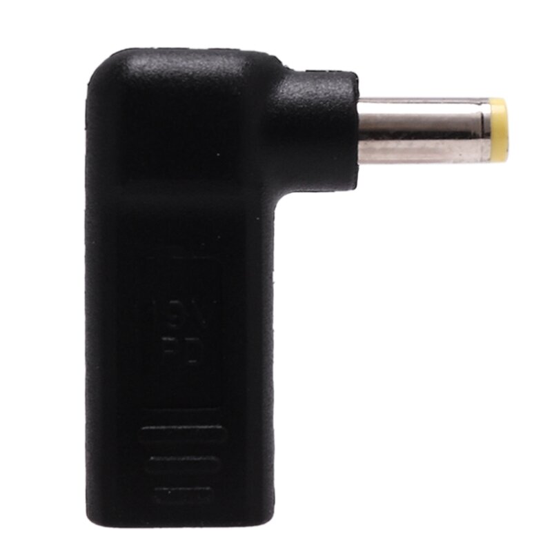 USB 3.1 Type C USB-C к DC 19 В 5,5 x 1,7 мм адаптер PD эмулятор триггер 90 градусов угловой для