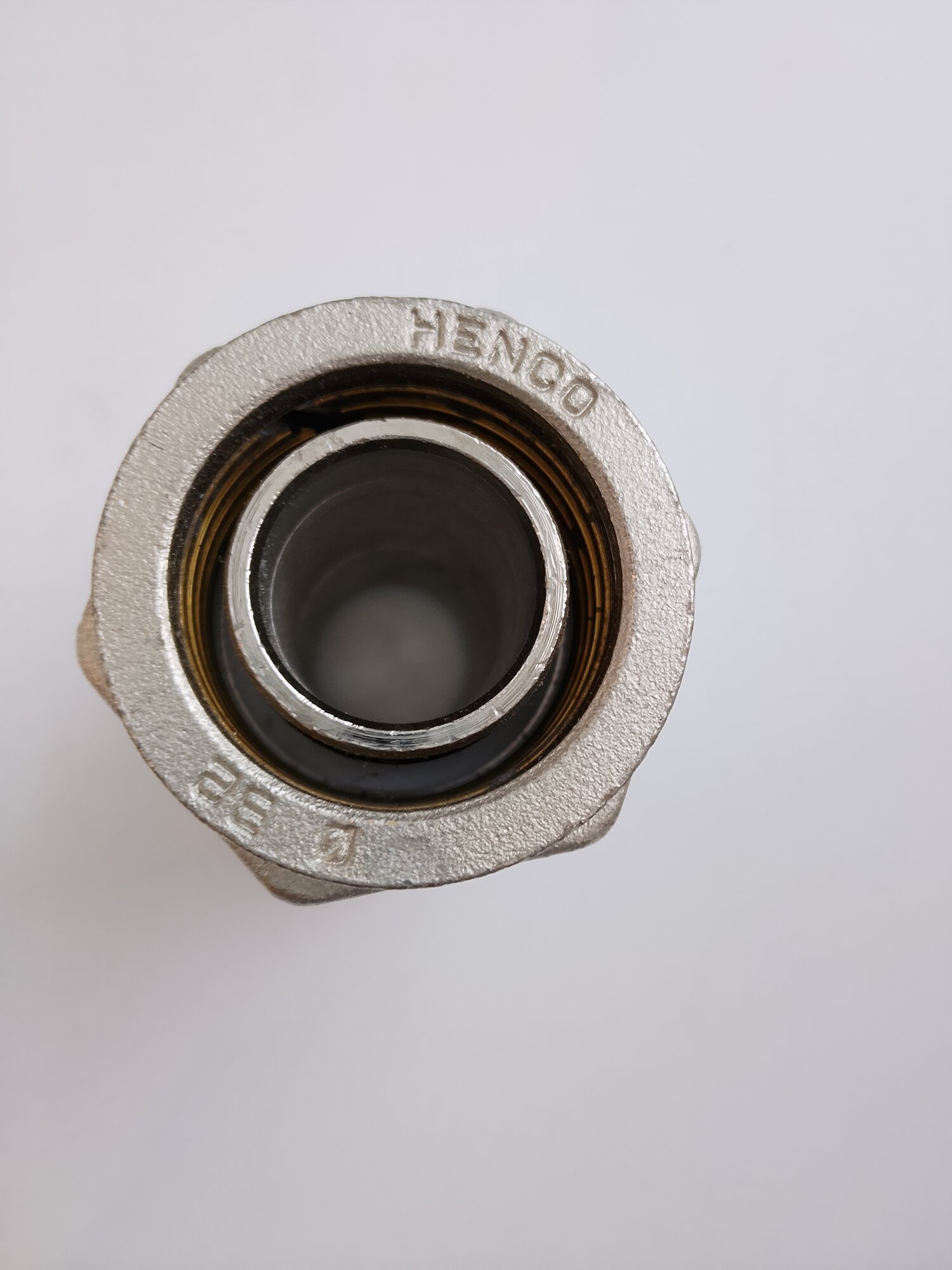 Муфта Henco, обжимная, цанговая, хром, внутренний диаметр 32 мм