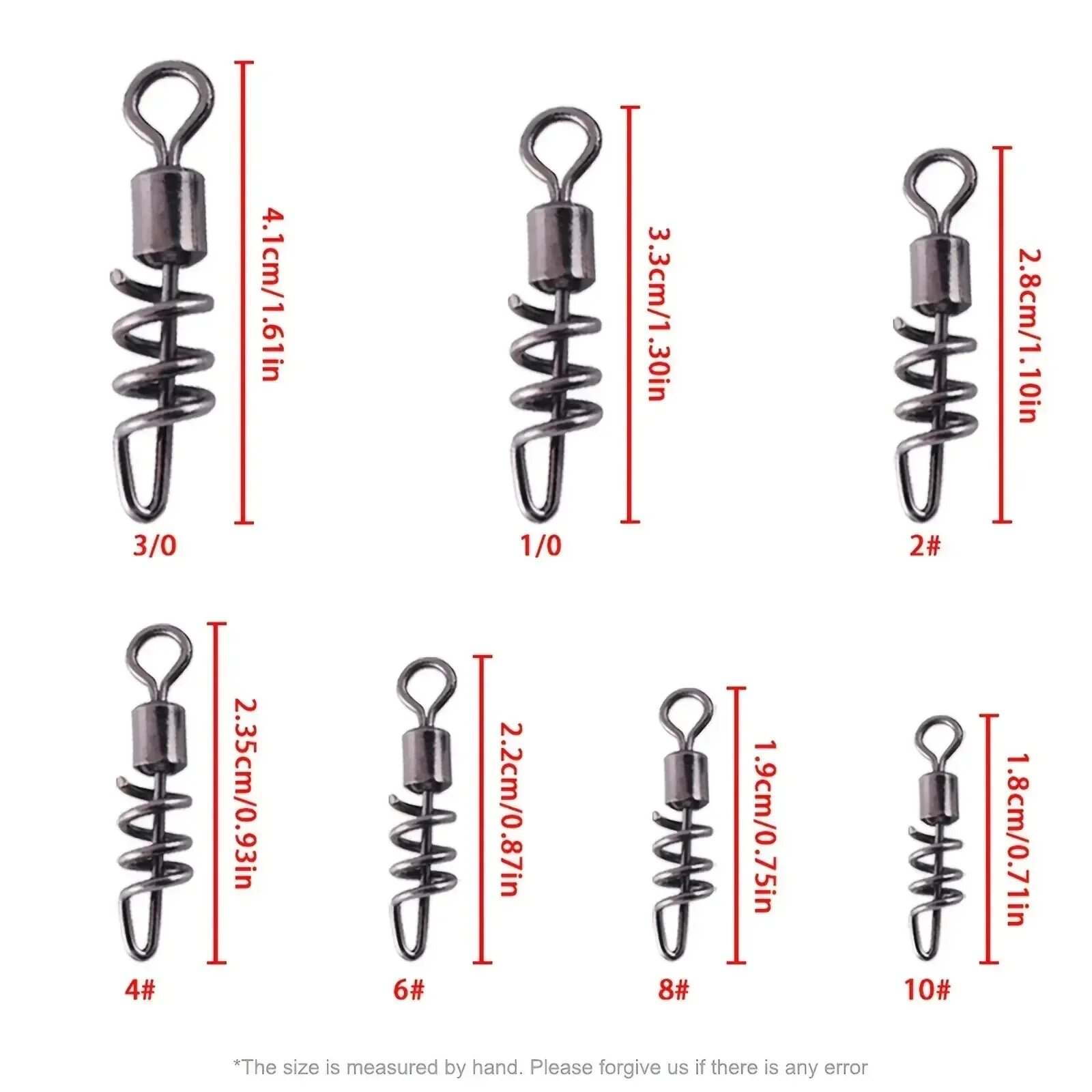 Goture рыболовный соединительный штифт из нержавеющей стали, 50 шт, антикоррозийный прочный подшипник, вращающийся вертлюг, защелка, рыболовный крючок, аксессуары для приманок