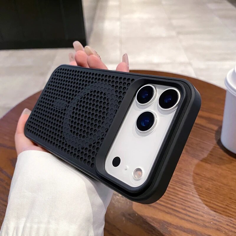Для iPhone 17 16 Pro Max 17 Air Case Магнитный сотовый рассеиватель тепла Дышащий охлаждающий чехол для iPhone 17