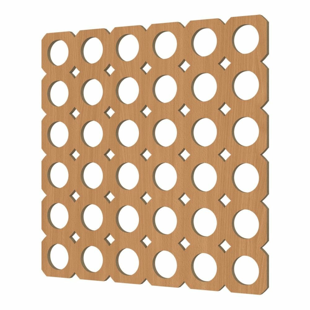 Перфорированная Панель Cosca Цирко ХДФ Бук В780хШ1400 мм / Коска.