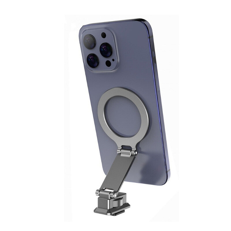 Новый держатель для телефона из алюминиевого сплава, холодный башмак для камеры, магнитное крепление для телефона, удлинитель холодного башмака для камеры, магнитный держатель для телефона
