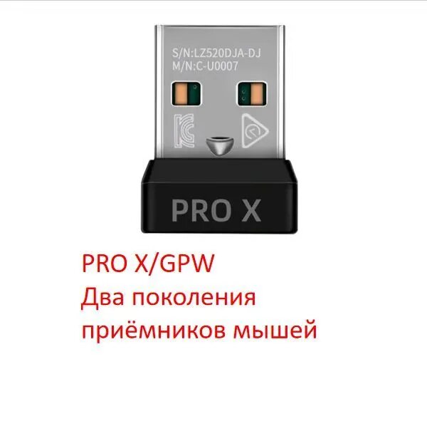 Logitech G Мышь беспроводная Dongle, черный матовый