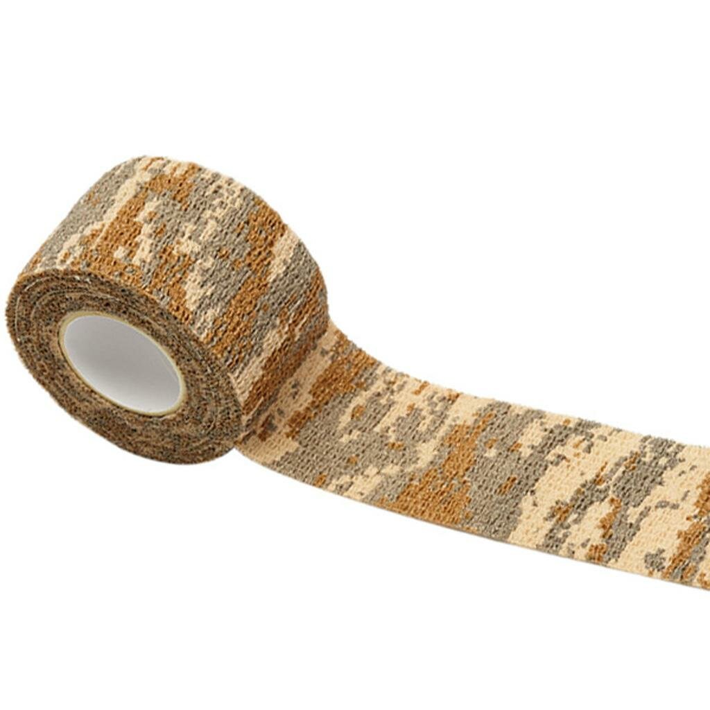 Камуфляжная спортивная лейкопластырь-тейп, Камуфляжный Коричневый