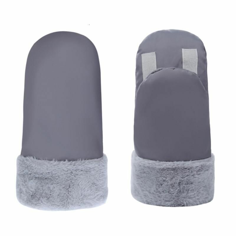 Мягкие и теплые муфты для рук на коляску, идеальный подарок на зиму, Серый