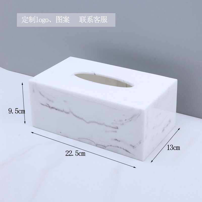 Коробка для салфеток с мраморным узором, держатель для салфеток в ванной отеля, коробка для хранения, салфетница для дома, гостиной, домашняя коробка для салфеток
