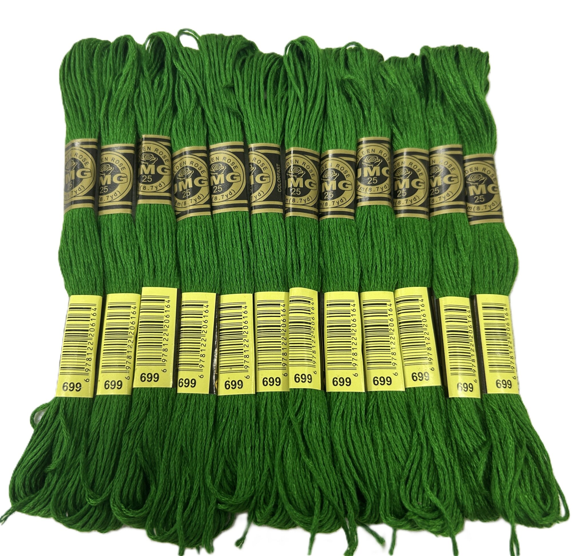 Нитки для вышивания JMC мулине (150-3866) 100% полиэфир 12 штук x 8 м