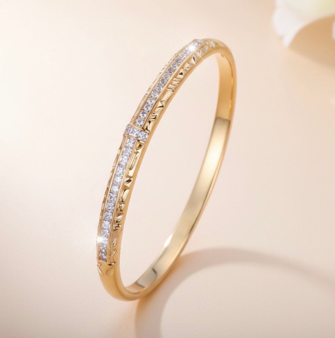 Браслет, Swarovski Zirconia, циркон синтетический, циркон