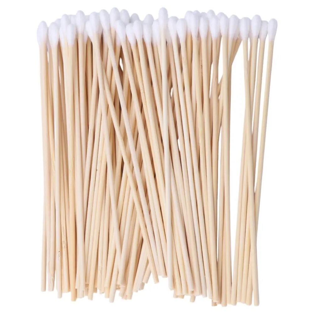 6" Длинные Ватные Палочки 100 шт, Много