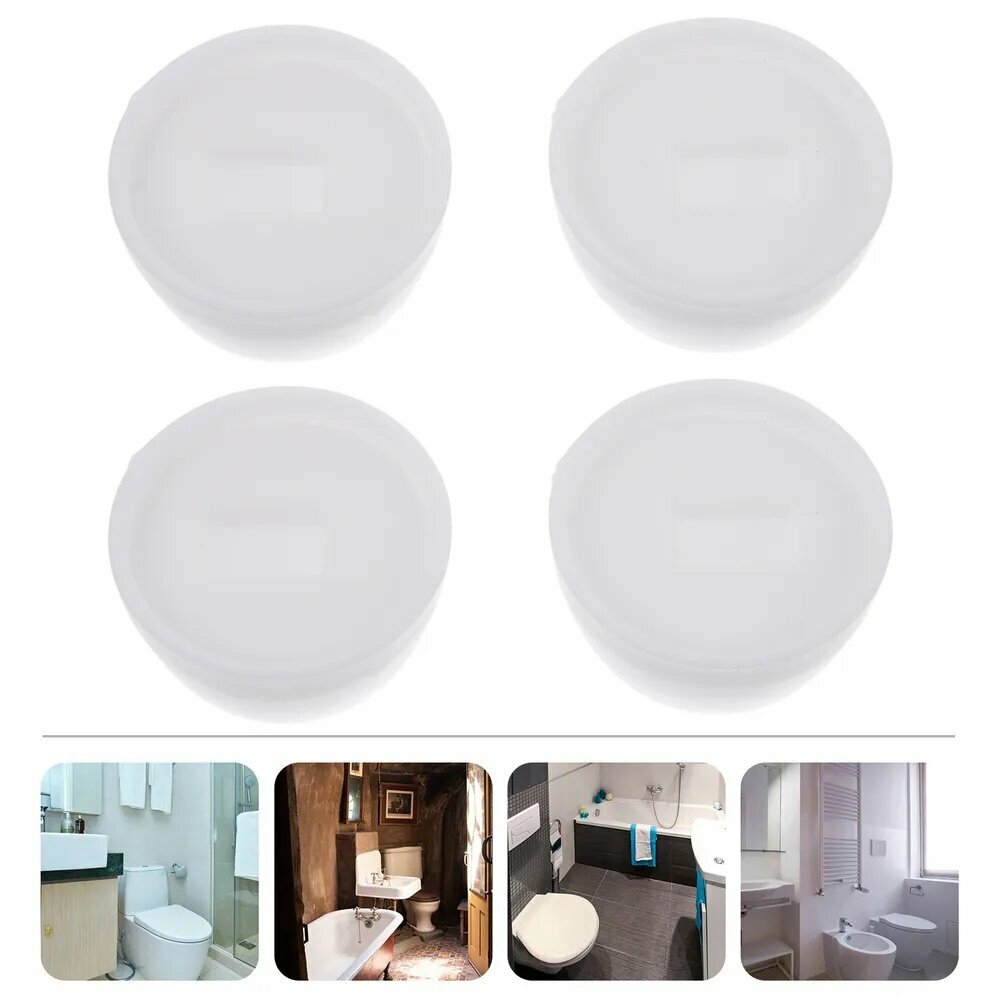 4 Пары Универсальных Пластиковых Колпачков Для Болтов Унитаза Для Крепления