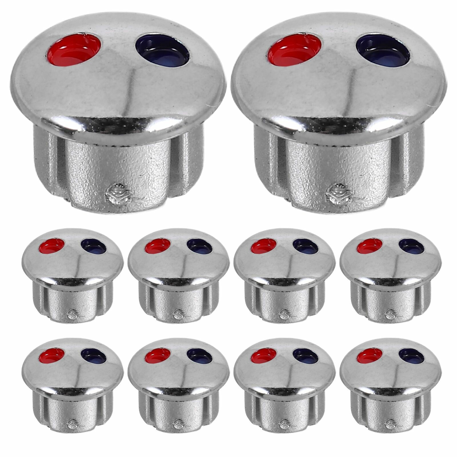 Запасные пластиковые крышки с индикаторами температуры воды для кухонного смесителя, 10 штук