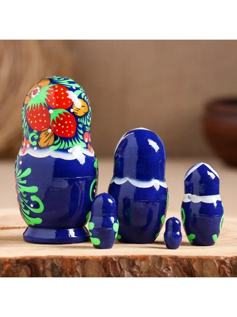Элегантная музыкальная матрешка с росписью