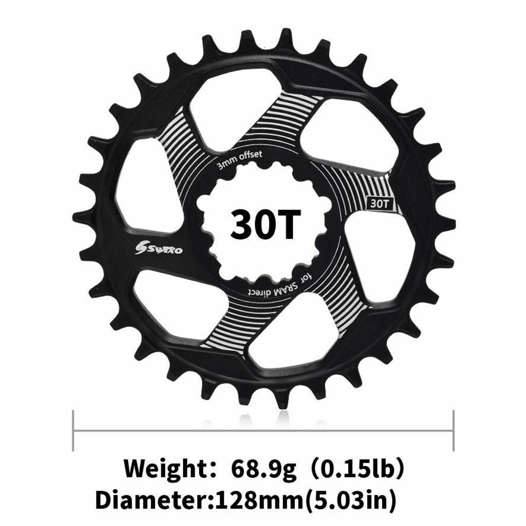 Велосипедная система шатунов CNC для горного велосипеда 30t-38t, 30T