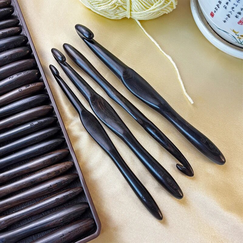 Крючок для вязания Jinlan из черного дерева 7.0mm