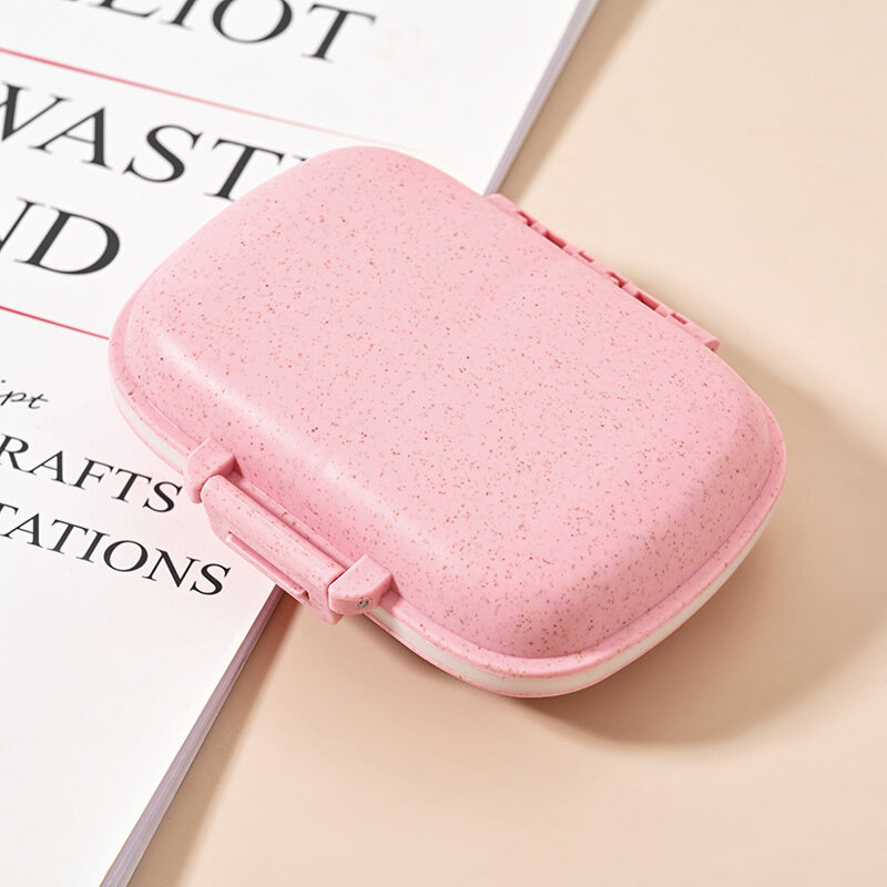 Портативная коробка для хранения с 8 отделениями, пыленепроницаемая, влагозащищенная, герметичная коробка для бизнеса, путешествий и хранения таблеток