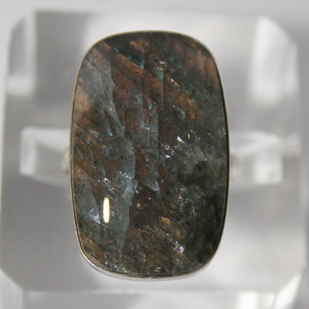 Кольцо-кулон, лабрадорит