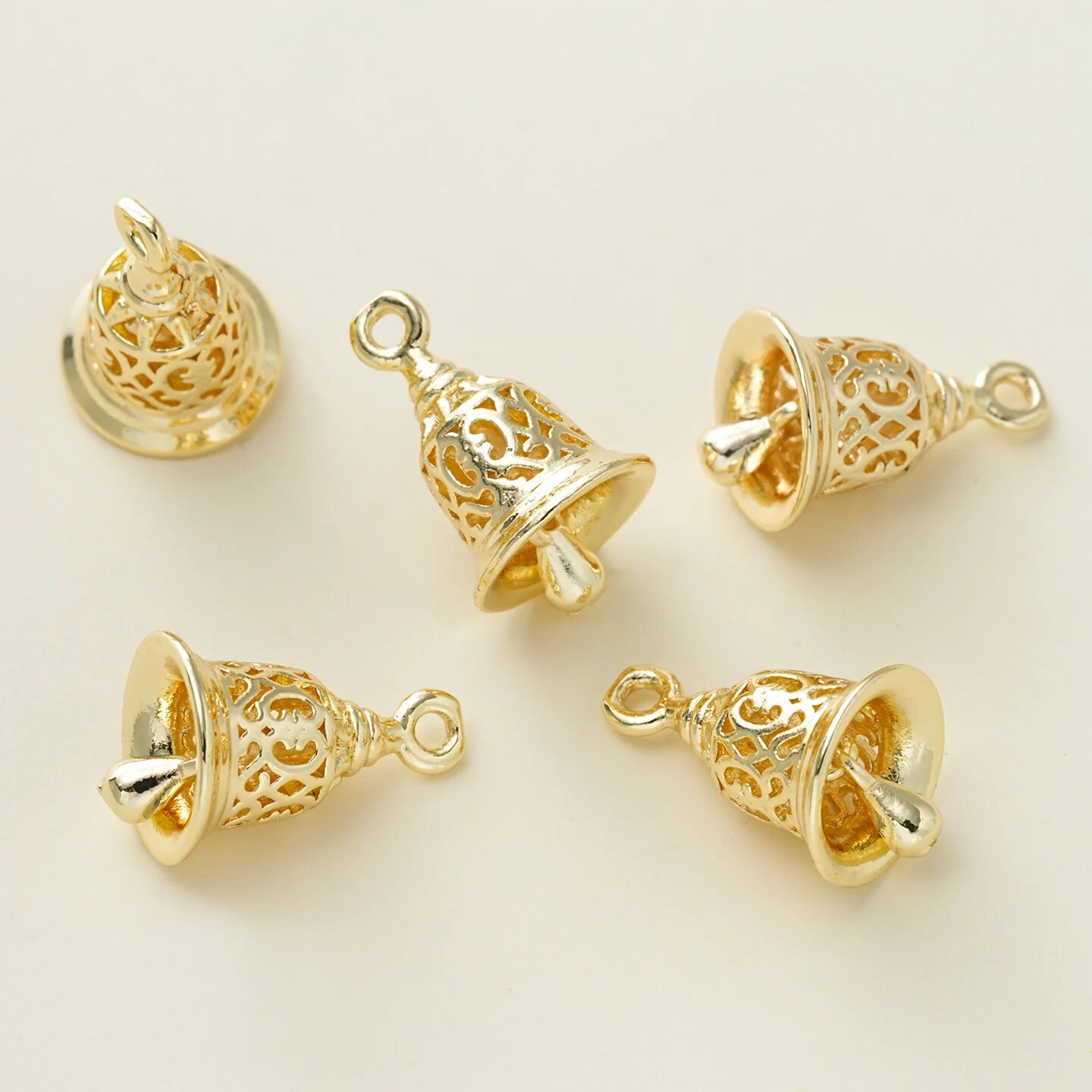 Колокольчики для бижутерии 14k gold