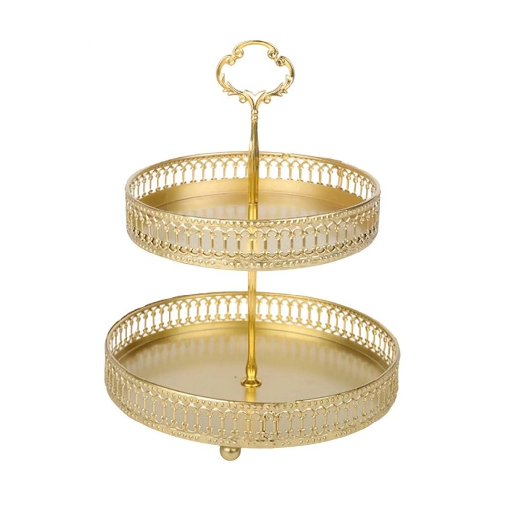 Двухъярусный держатель для овощей, хлеба и фруктов, Двухслойные полосы