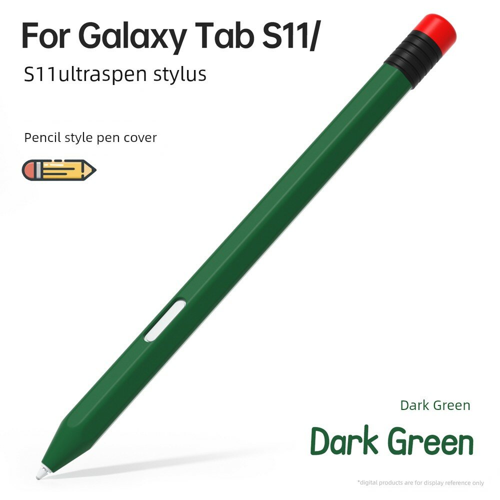 Чехол для стилуса Samsung Galaxy Tab S11/S11 Ultra, зеленый цвет, стиль карандаша, защита