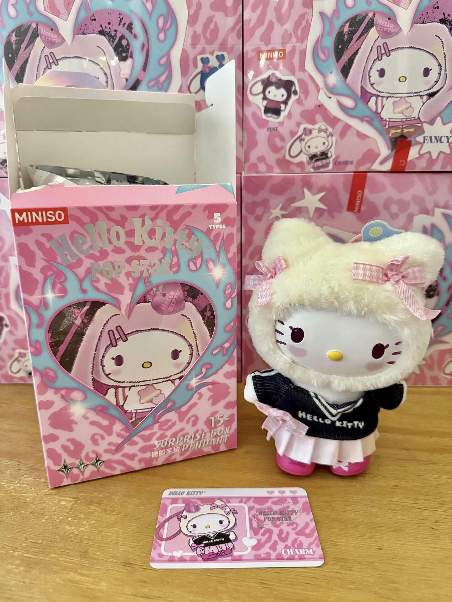 Новинка в наличии! Виниловая плюшевая игрушка Hello Kitty Popstar Series, слепой бокс, модный слепой бокс с котом