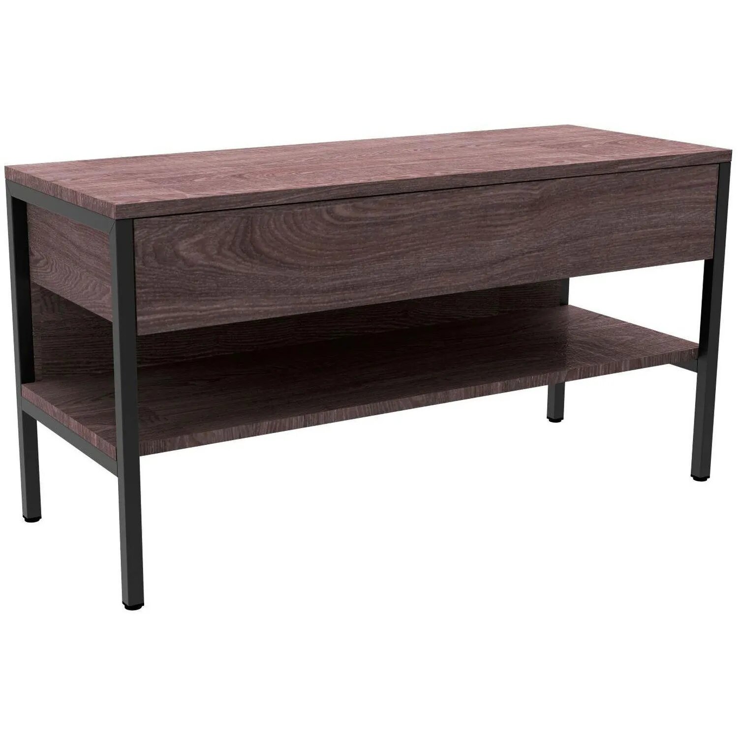 Тумба TI_под ТВ Комус Онега-15 с ящ. push to open, рег. опоры, яс. анкор. темн