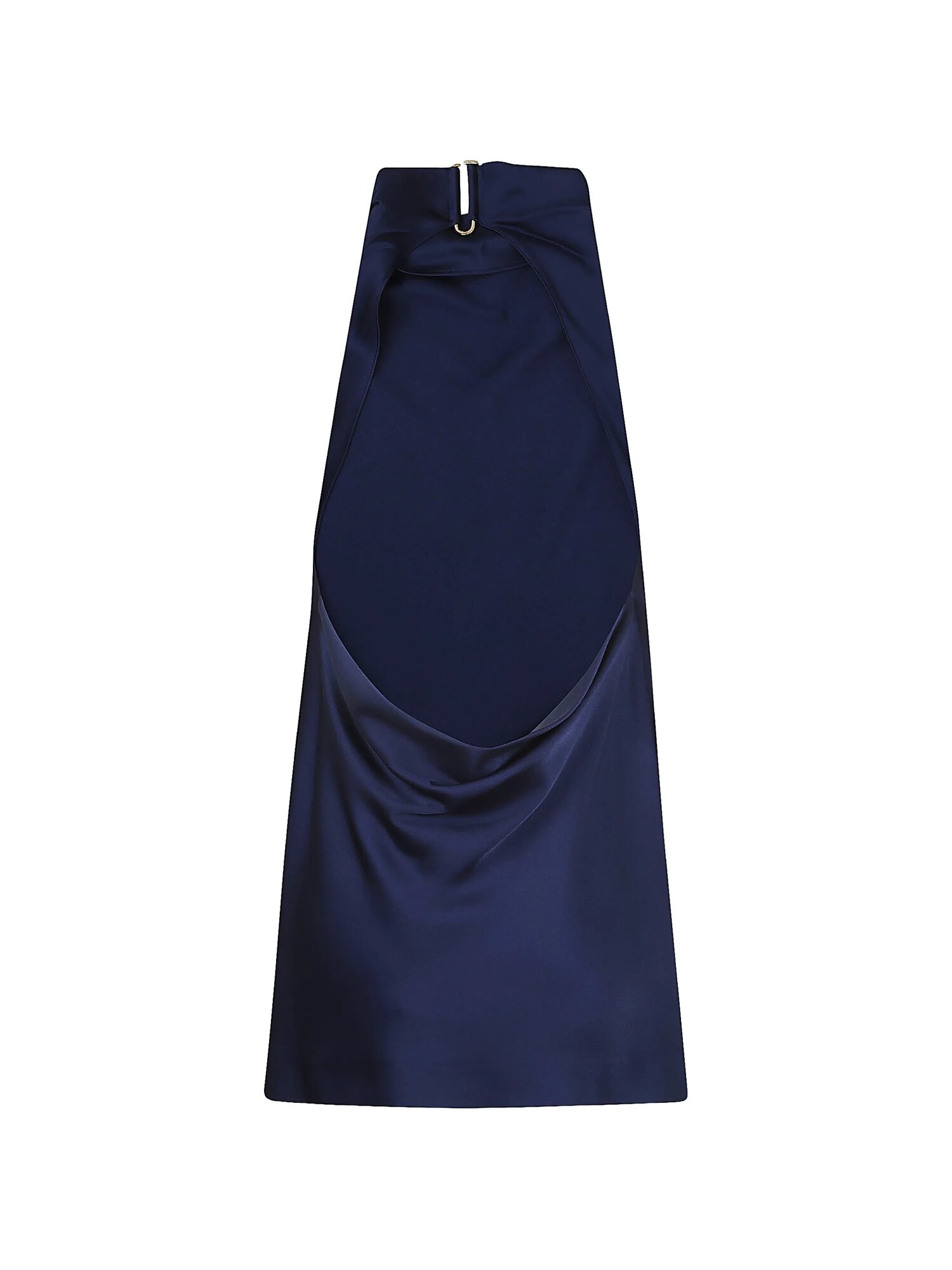 Топ Stella McCartney Draped halterneck top, размер 36, blue — фото 1