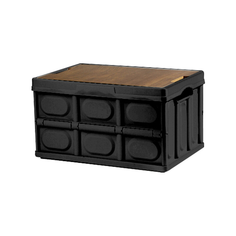 Складная коробка для хранения, автомобильная складная коробка, большая задняя коробка для хранения в автомобиле, пластиковая органайзерная коробка, коробка для кемпинга на открытом воздухе