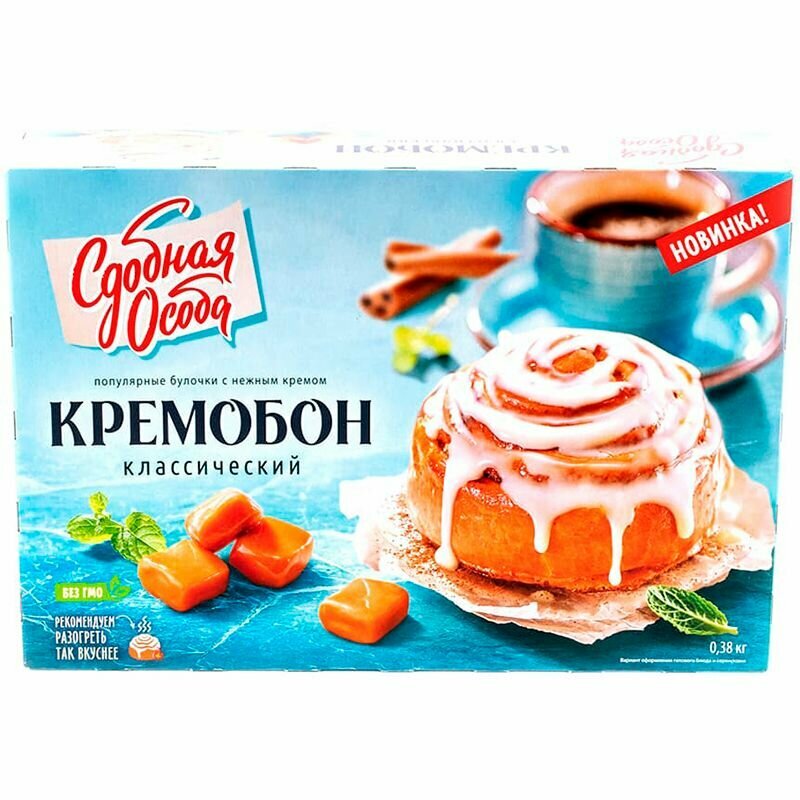 Булочки кремобон классический Сдобная Особа,380 гр*4 шт