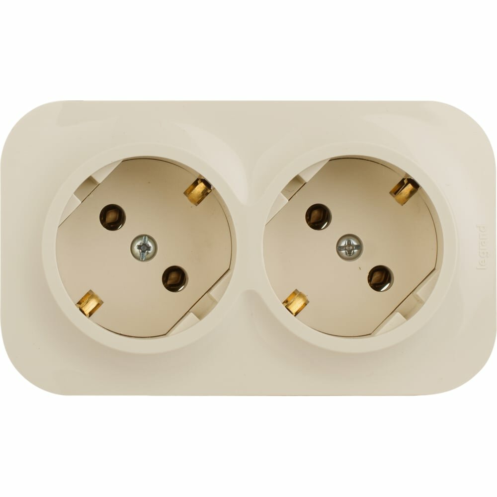 Двойная розетка Legrand Quteo