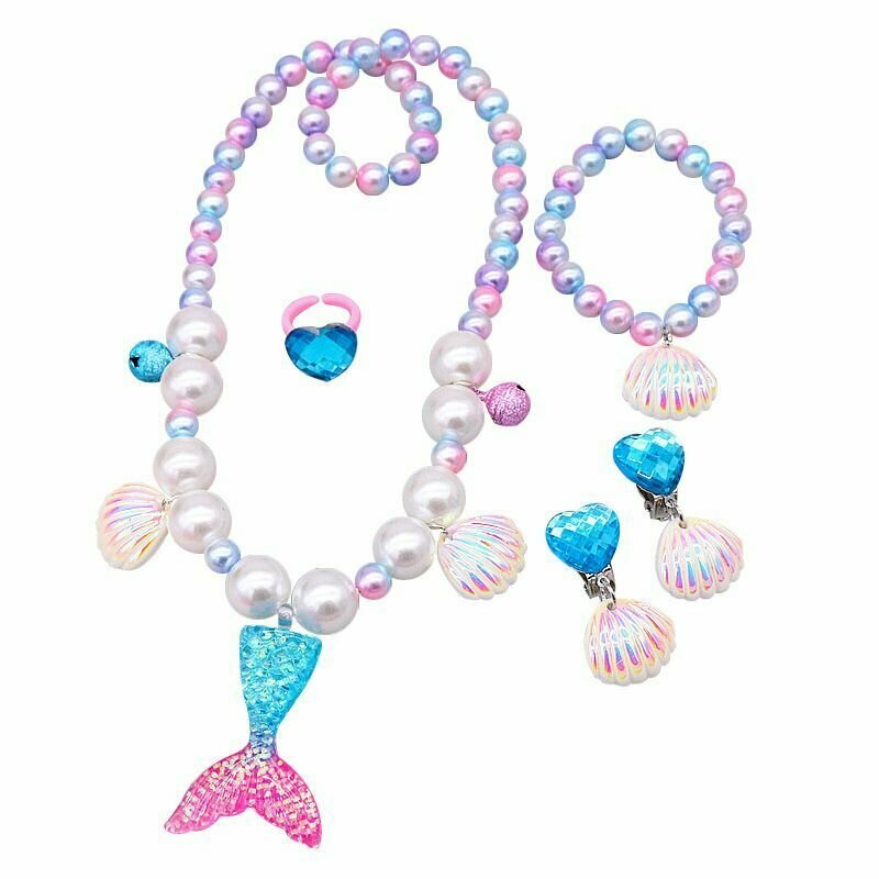 Набор браслетов и ожерелья Русалка Комплект украшений Русалка