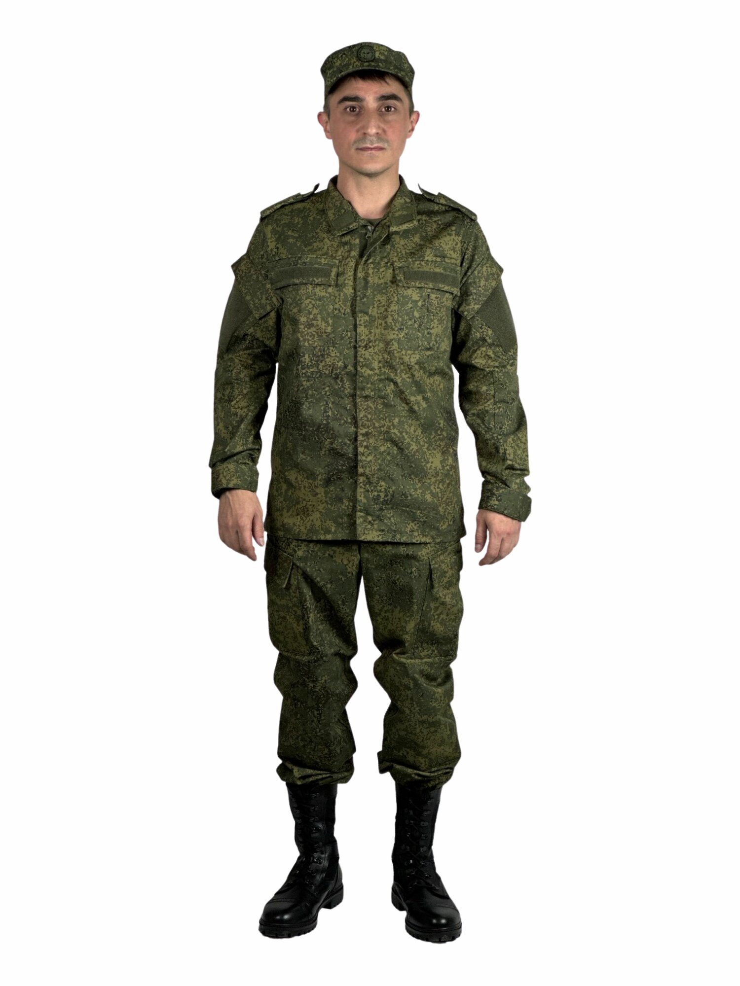 Костюм (форма одежды) армейский военный полевой вкбо (вкпо) ВС РФ. Камуфляж зеленая цифра (пиксель)