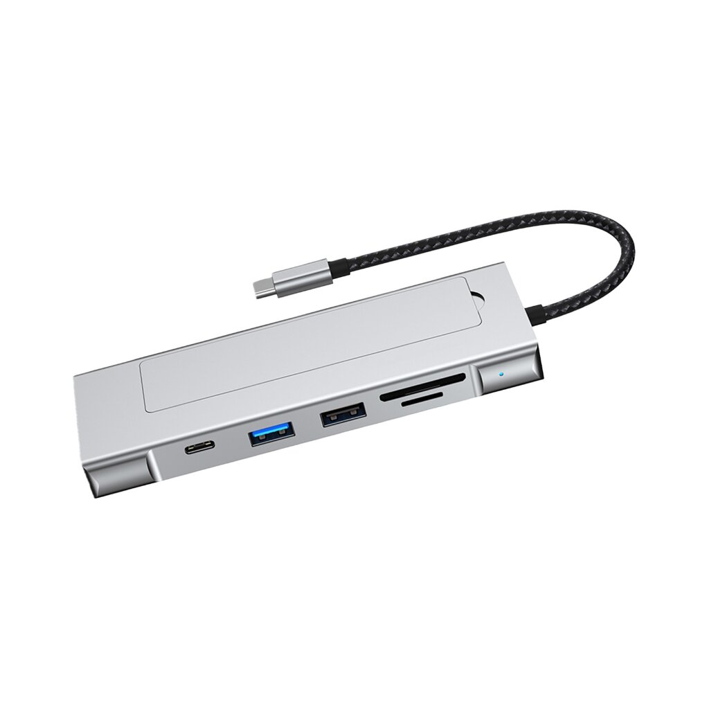 Эффективные многофункциональные концентраторы 8 в 1 для расширения SSD-накопителя M.2, обеспечивающие быструю передачу данных по USB 3.2 со скоростью 10 Гбит/ с, Многопортовый HDTV Ethernet-ридер