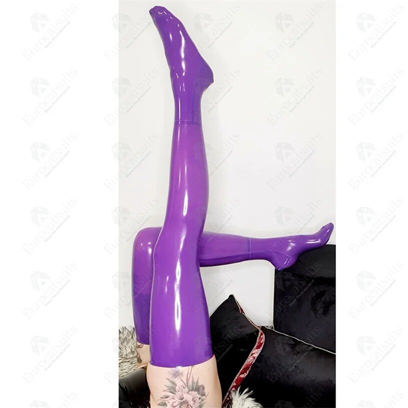 Латексные брюки Eurocat Suits L, purple stockings