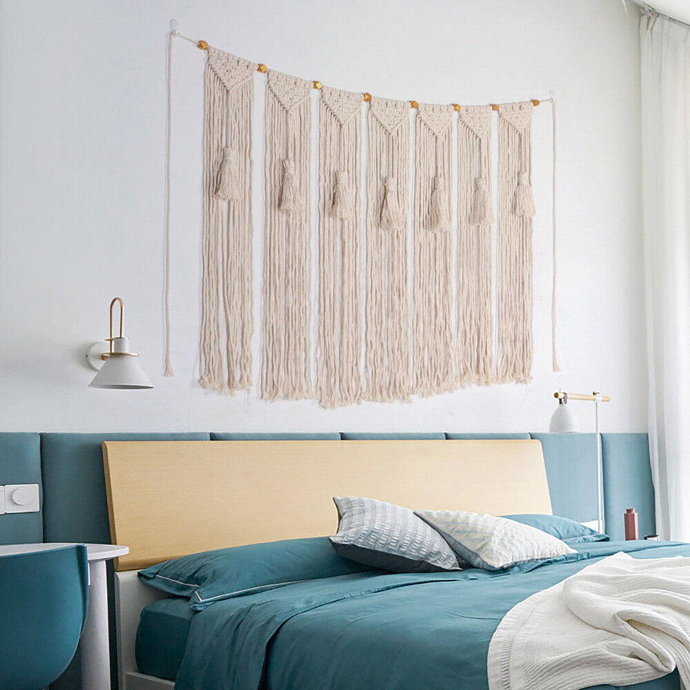 Настенное украшение, висячий ручной тканый гобелен, домашний декор, фоновое настенное украшение, бохо-декор, свадебное украшение для улицы