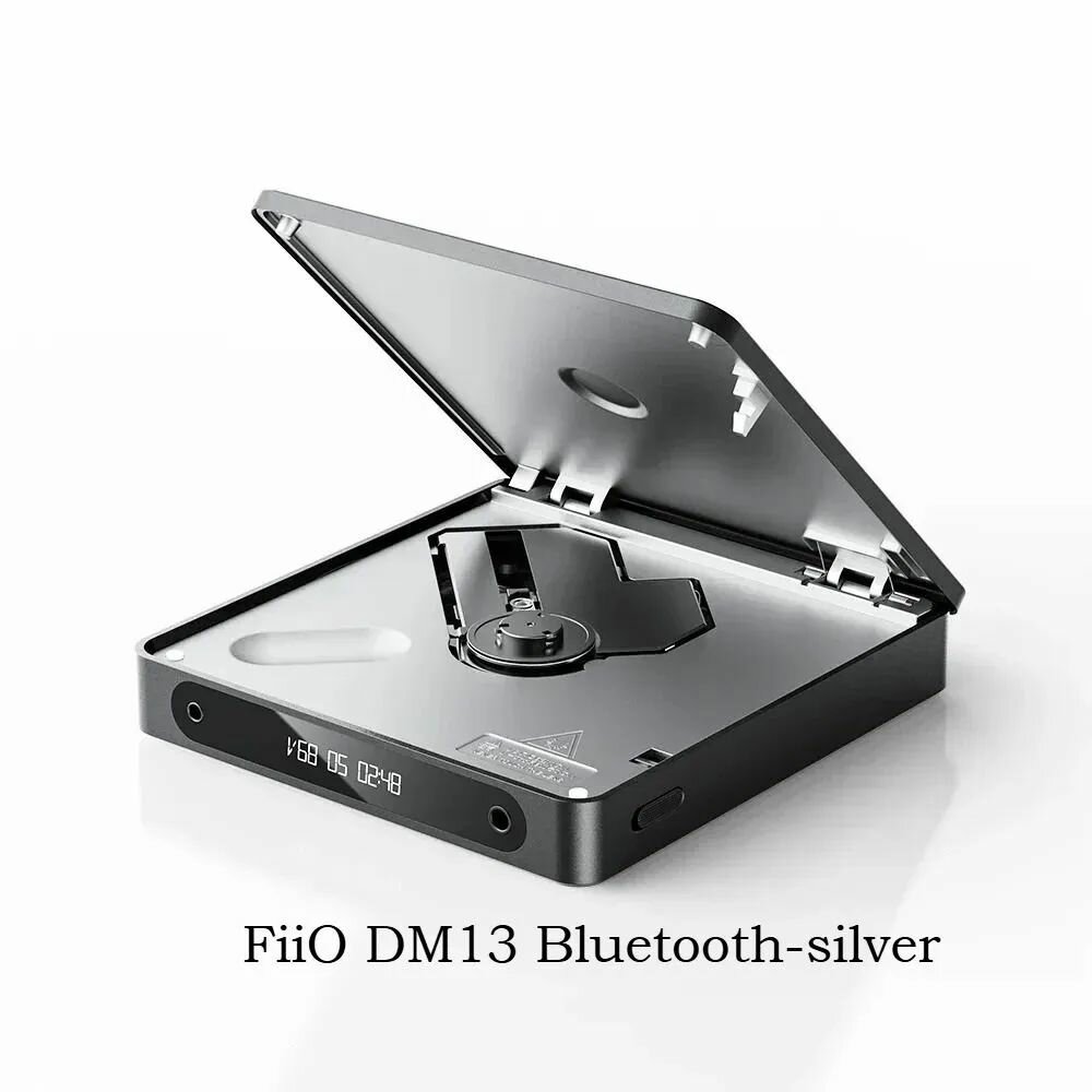 Портативный CD-плеер FiiO DM13, с USB-ЦАП, поддержка AAC, серебристый