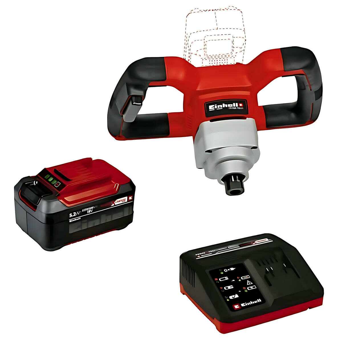 Миксер аккумуляторный Einhell PXC TE-MX 18 Li 4258760SET