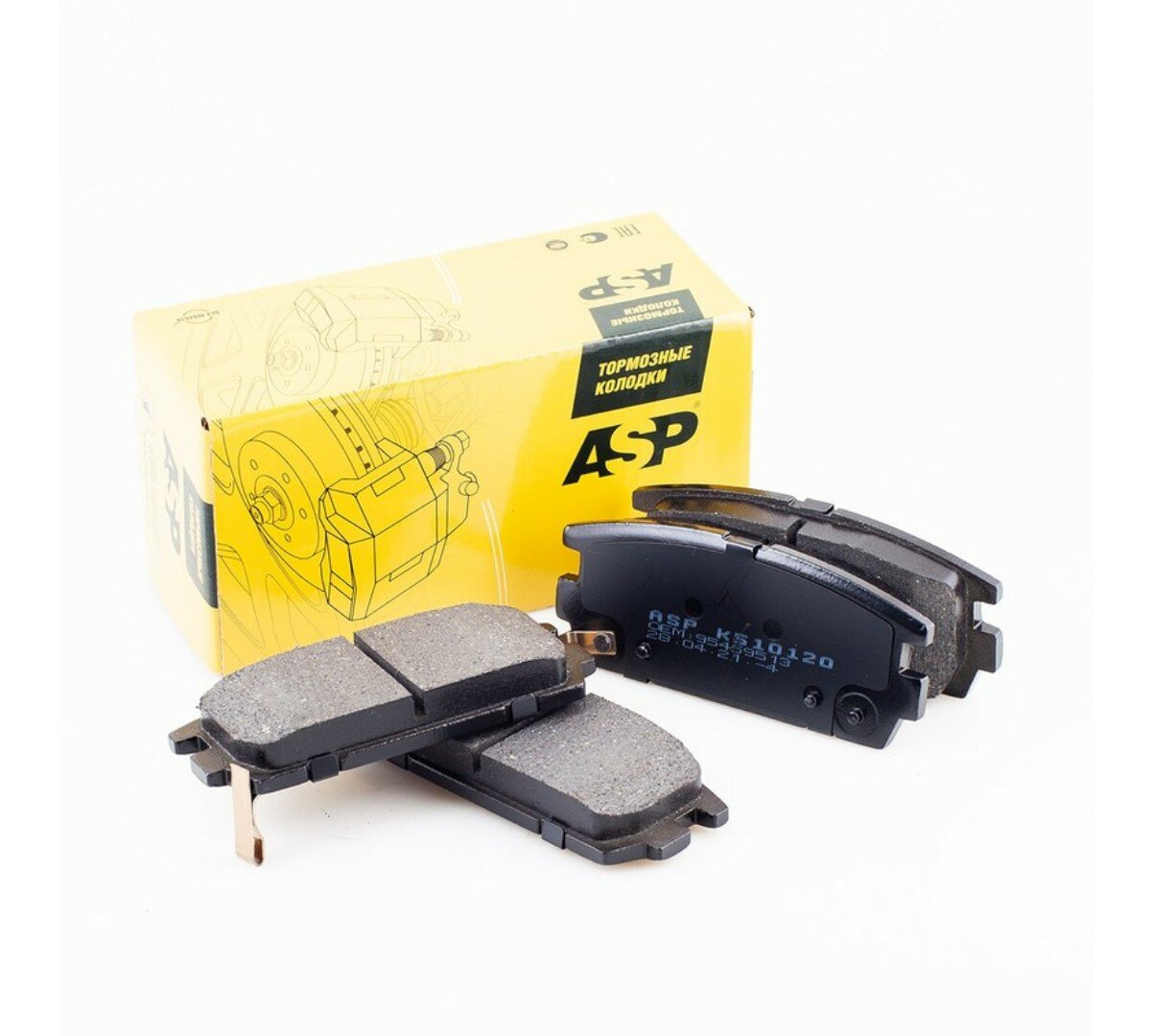 Колодки тормозные ASP K510120, задние, дисковые, Opel Antara, Chevrolet Captiva 07