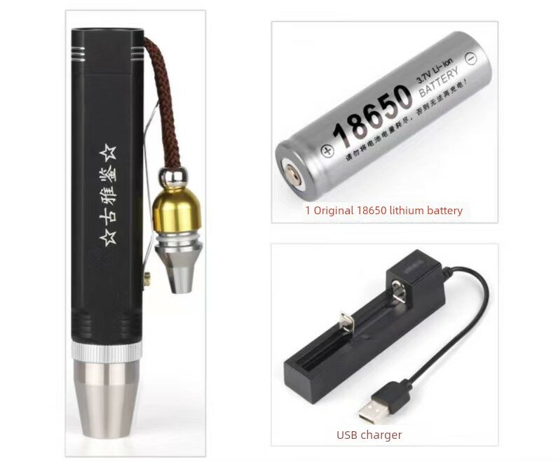 Фонарь для осмотра нефрита малого диаметра, лампа для оценки и проверки поверхности нефритовых колец и ювелирных