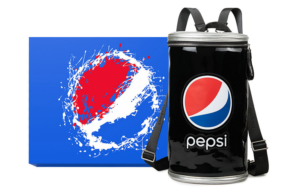 Ведерный рюкзак унисекс Pepsi PU, синий/черный, материал полиуретан, артикул 5632437
