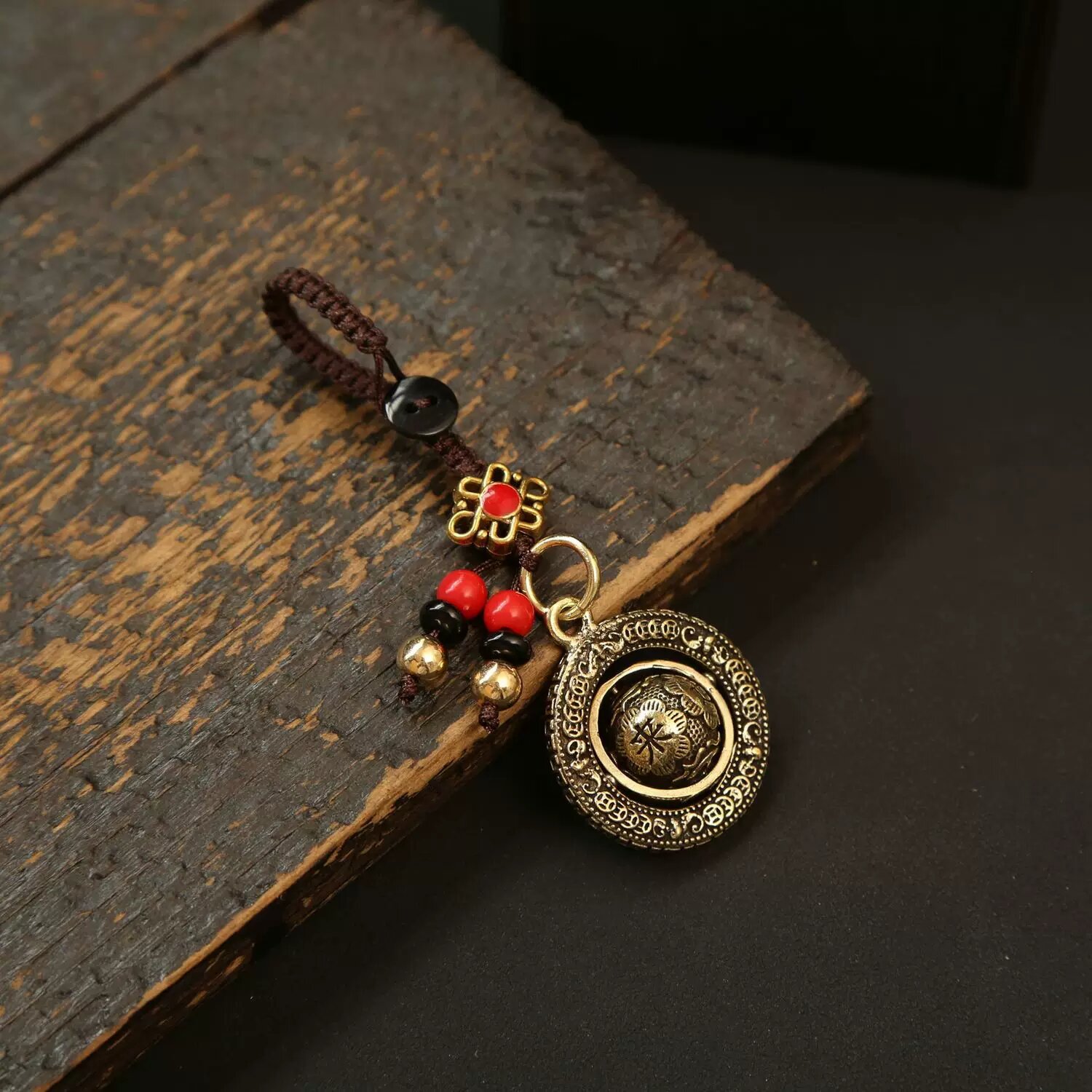 Латунный вращающийся глобус-часы в стиле ретро, состаренный, брелок для ключей, унисекс, подвеска для сумки, поделки