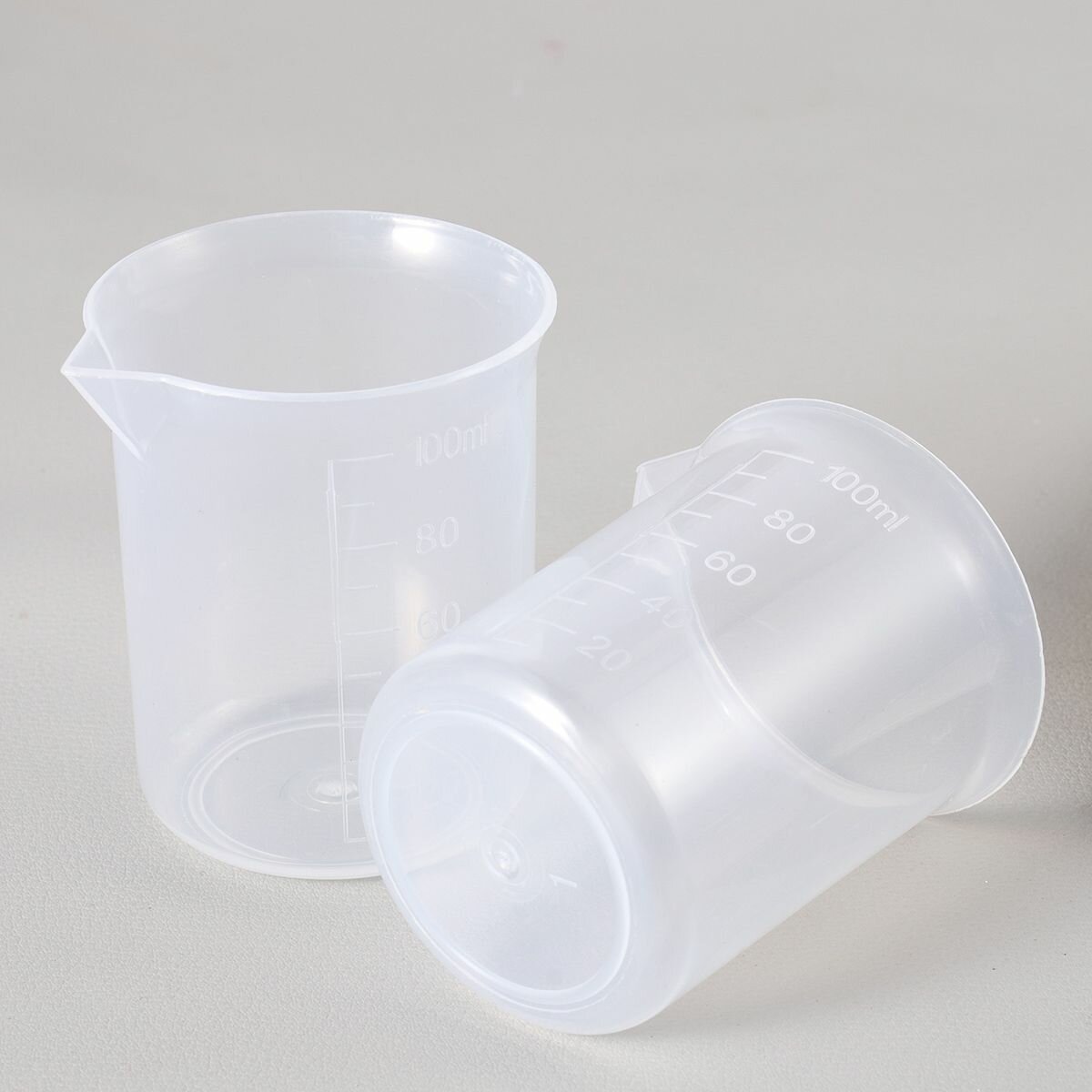 Измерительные Кружки Из Пластика Pp, Градуированные, Объем 100 Мл, 2 Шт