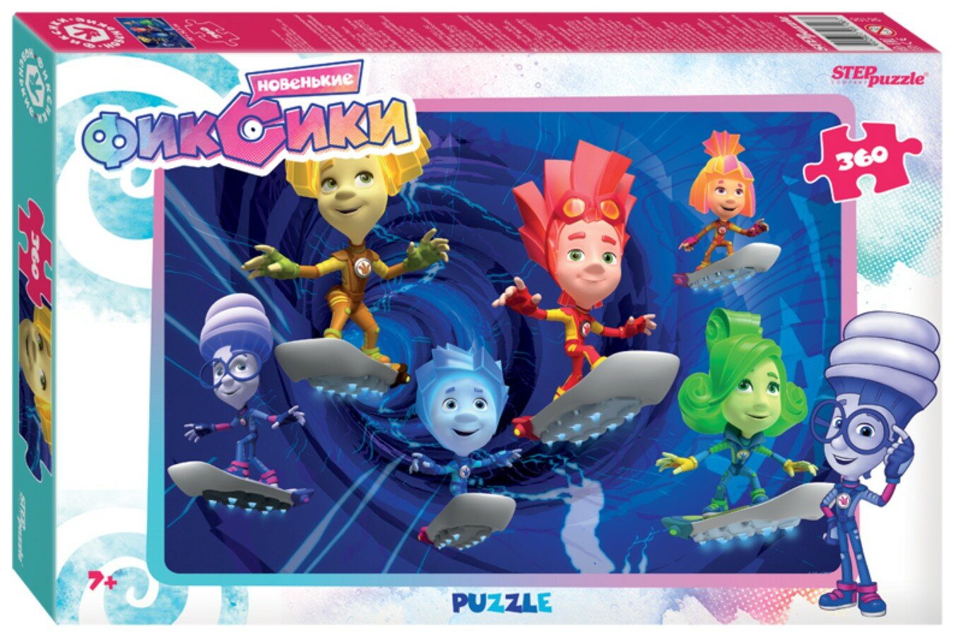 Пазл детский Step puzzle 360 деталей, элементов: Фиксики, производство Россия