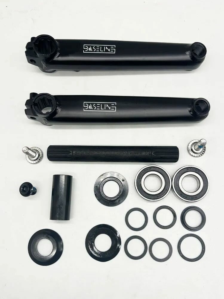 Комплект шатунов для BMX и триала 170 мм, с кареткой и звездой Усиленный стальной