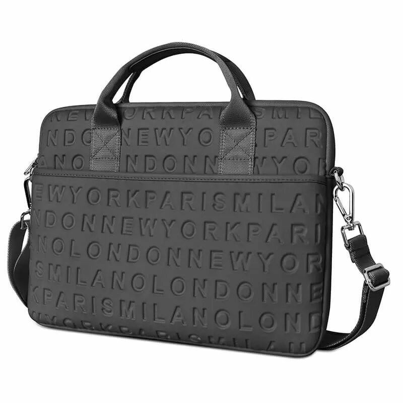 Ручная сумка WiWU Cosmo Laptop Slim Case 13,3" GM1703 с ремешком, Черный