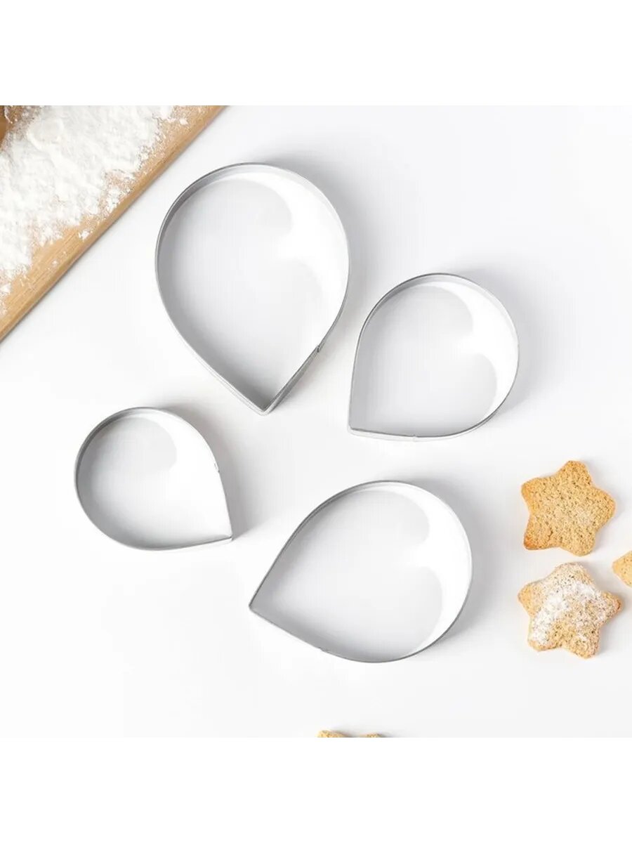 Набор форм для печенья с лепестками розы