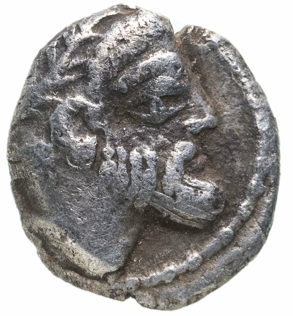 Финикия, Арад Арадос, 380-351 годы до Р Х , 1/16 шекеля Обол корабль , Серебро, в сохранности VF-XF